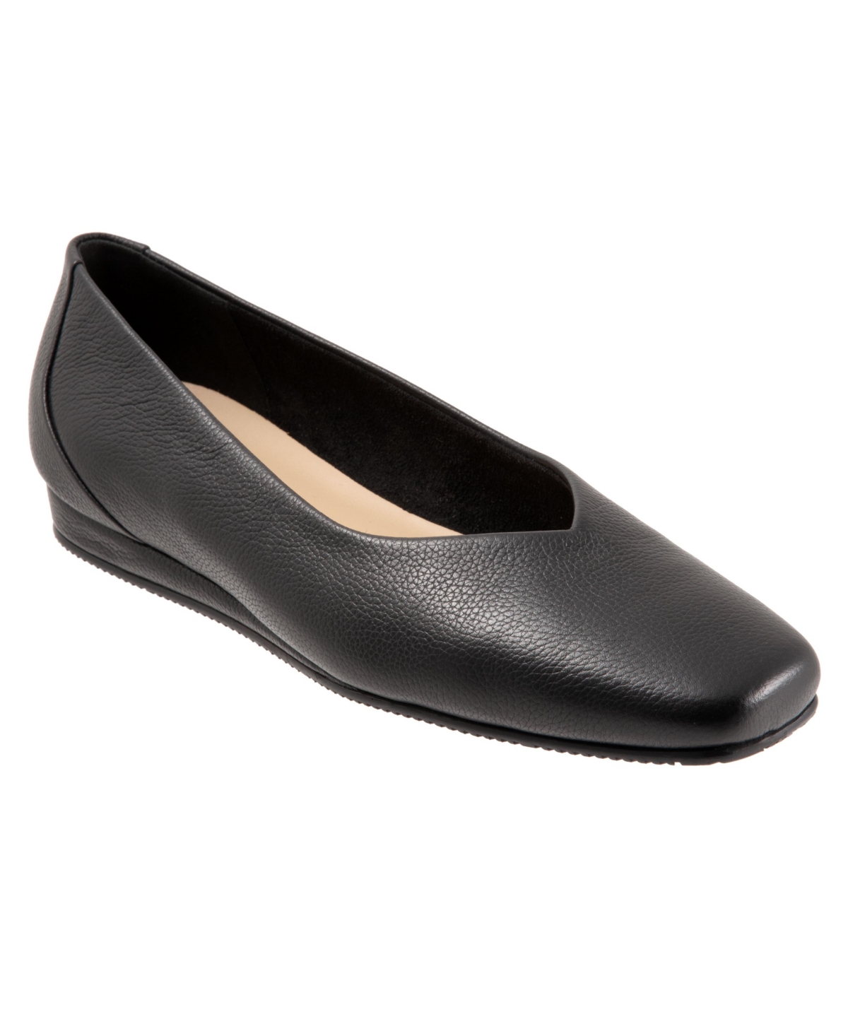 Click here for Softwalk Vellore Flat - Black tumbled prices