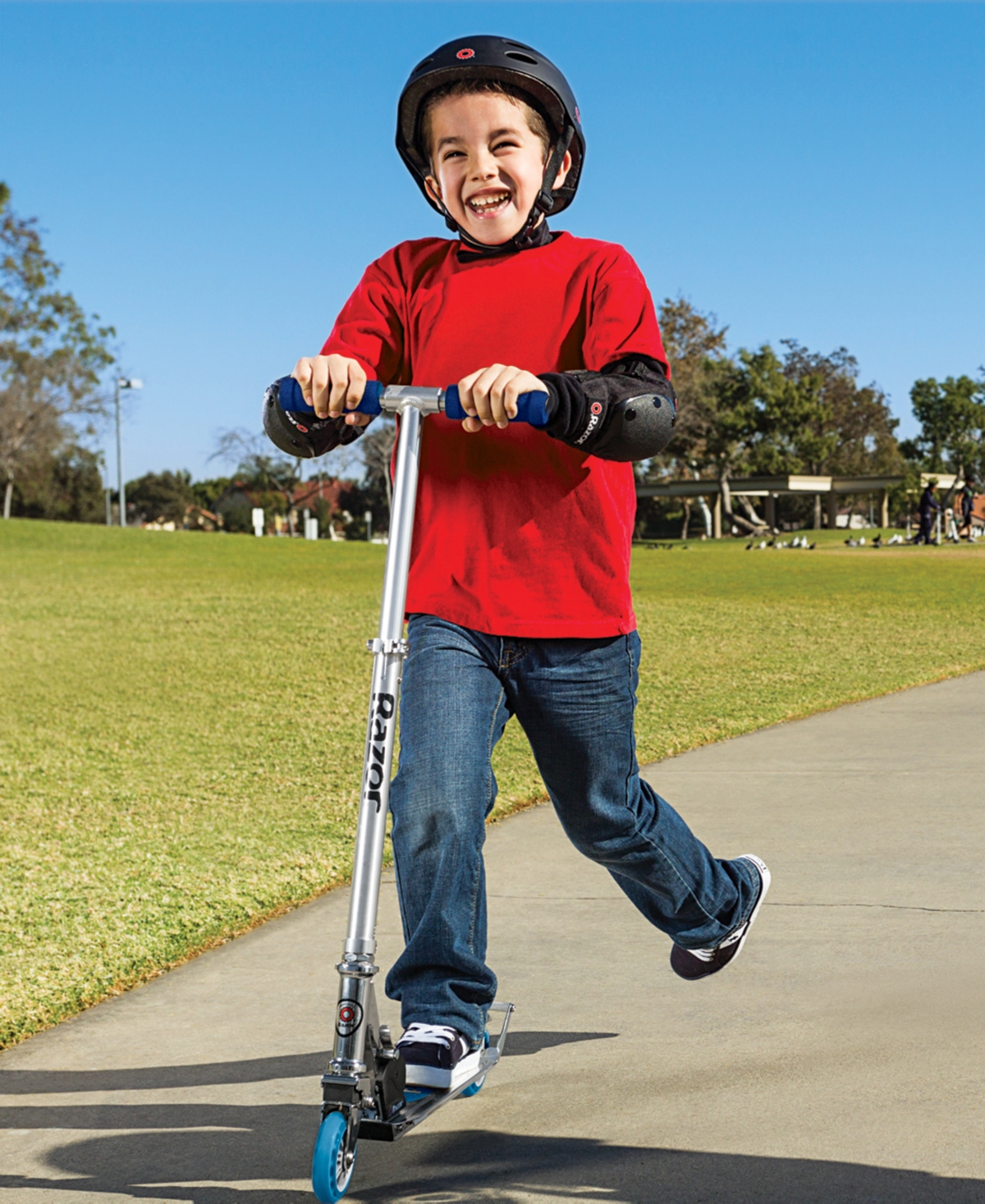 Razor A2 Kick Scooter For Kids In Blue | ModeSens