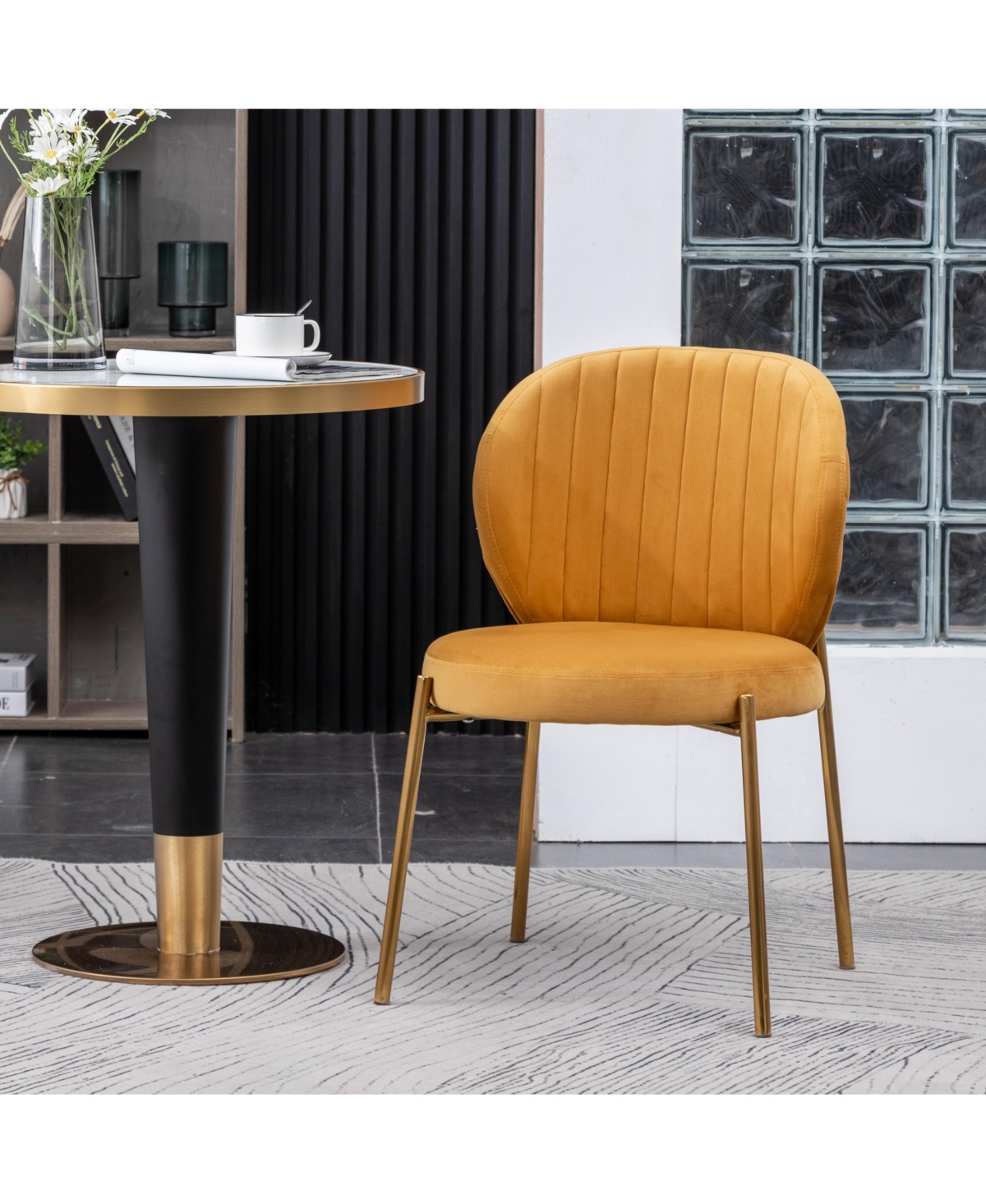 Click here for Streamdale Furniture Velvet Upholstery Dining Chai... prices