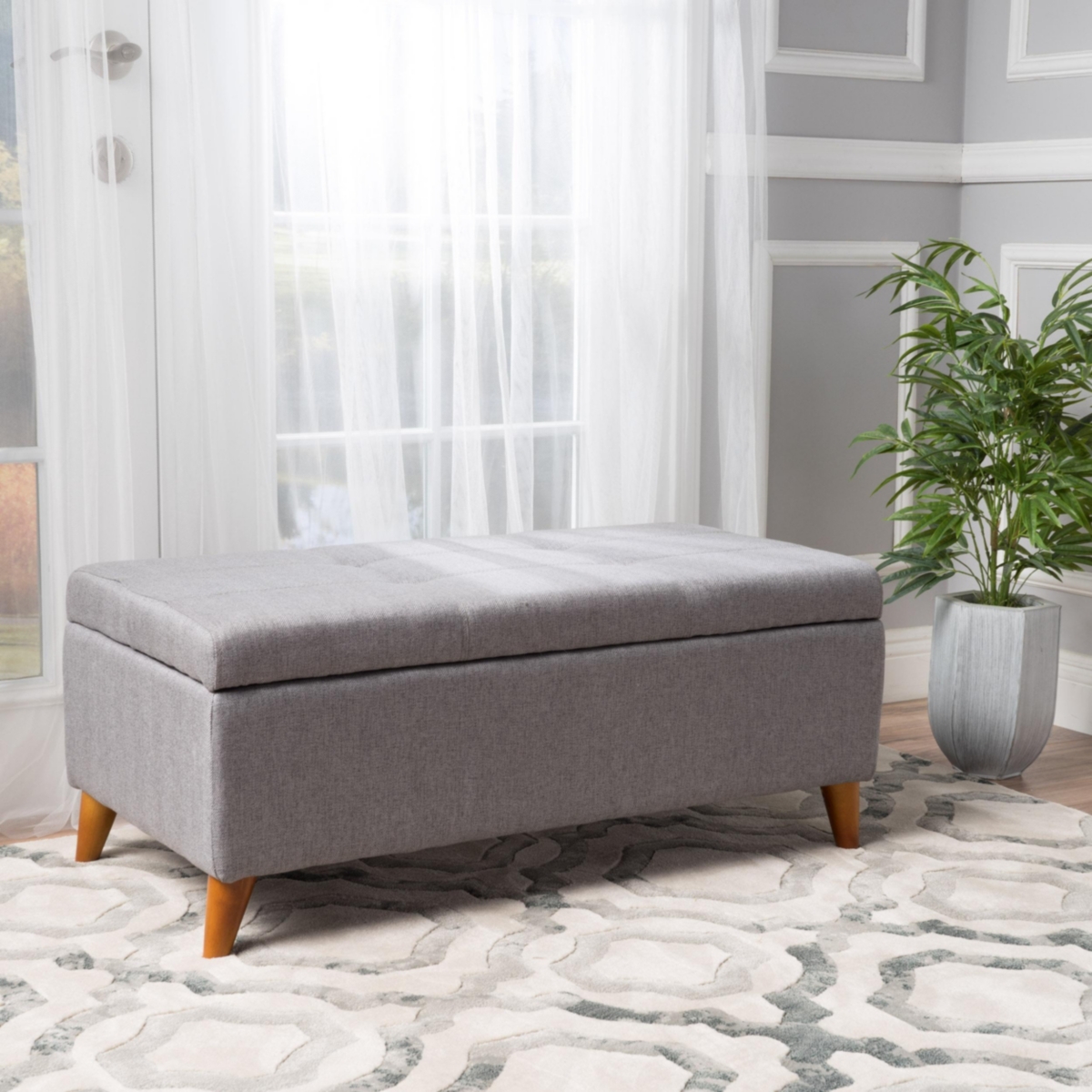 Click here for Streamdale Stylish Lift-Top Storage Ottoman for Ho... prices