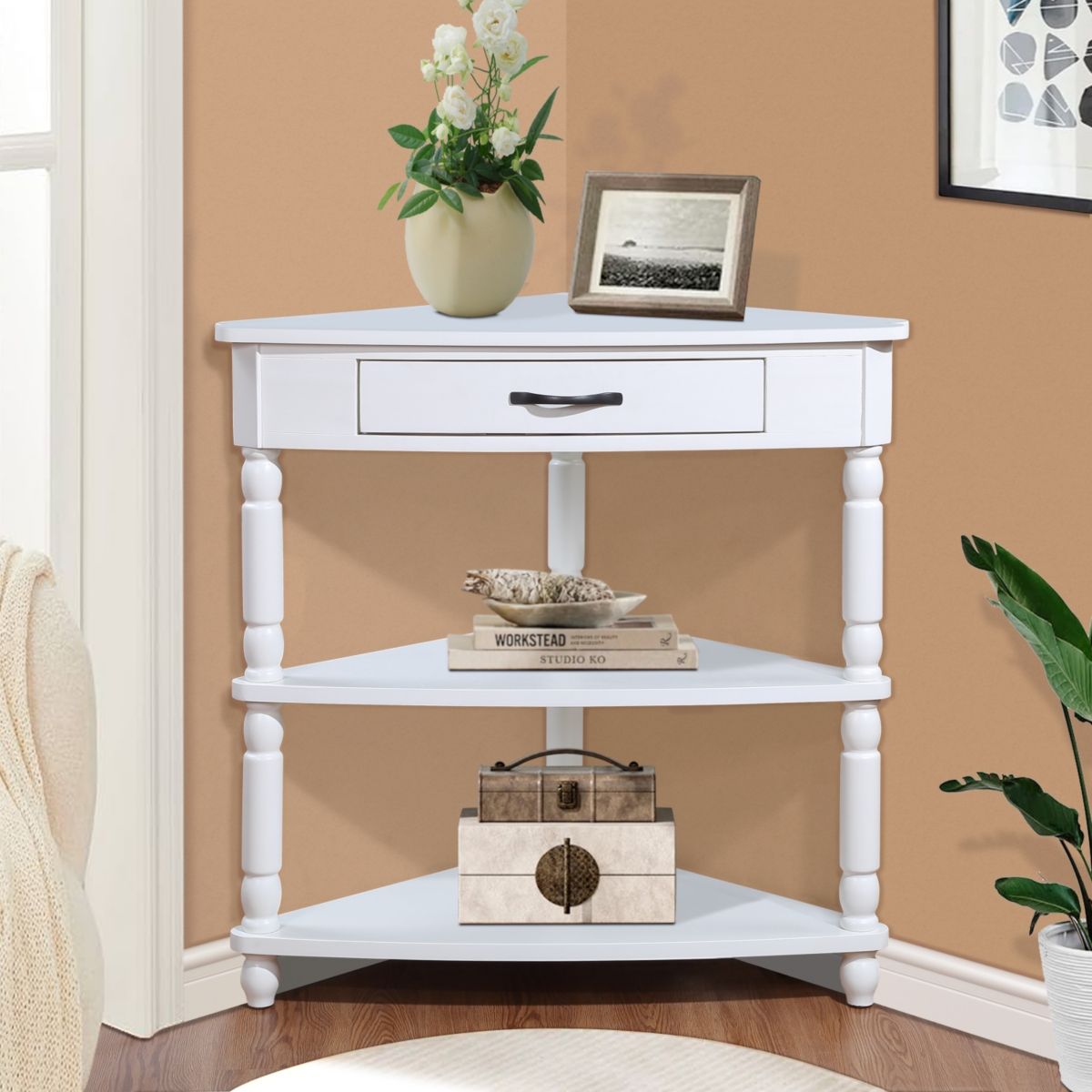 Click here for Streamdale Furniture Space-Saving Triangular Corne... prices