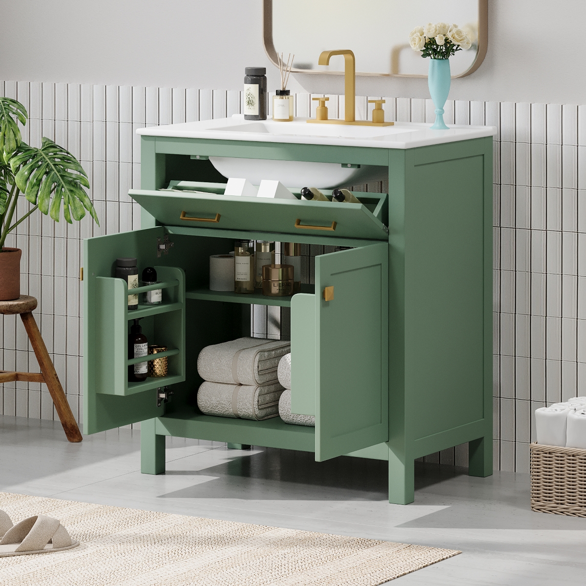 Click here for Streamdale Elegant 30-inch Modern Bathroom Vanity... prices