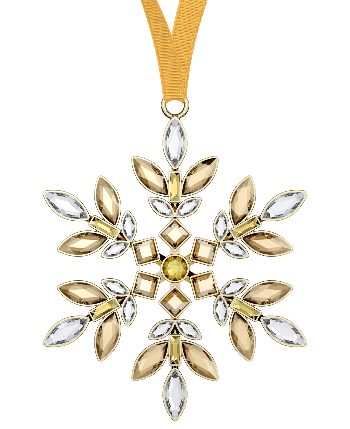 Click here for Swarovski Gold Tone Crystal Hanging Snowflake Orna... prices