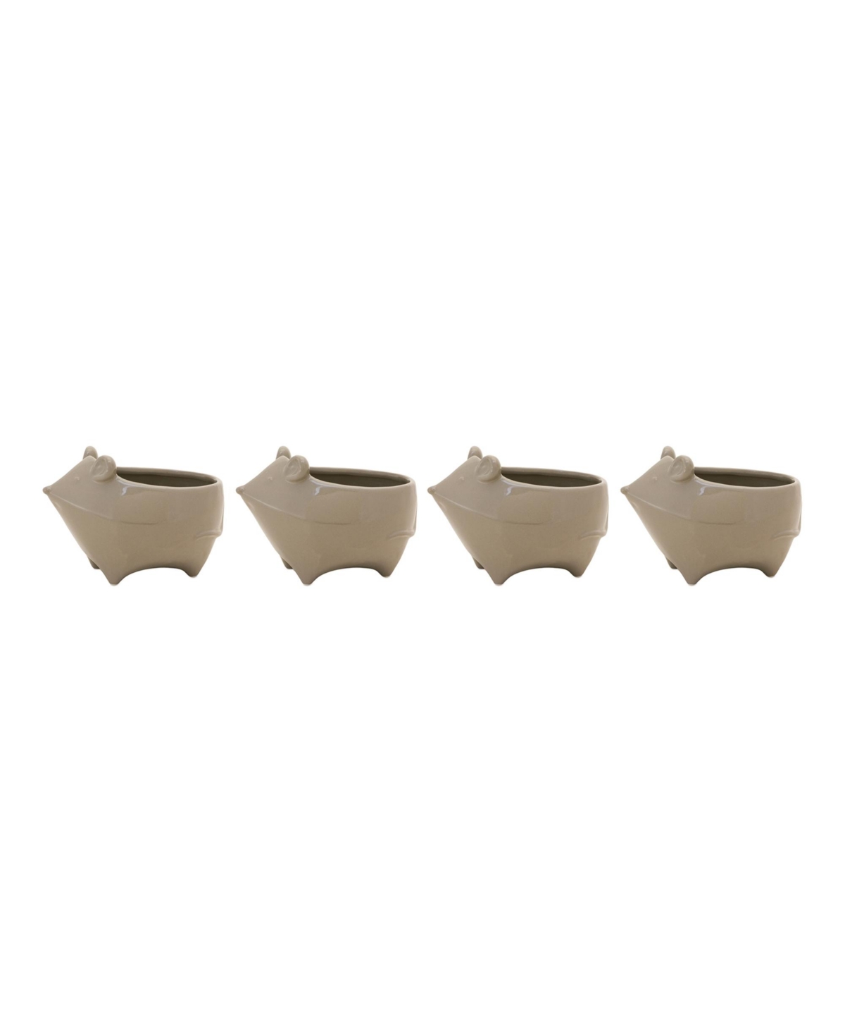 Click here for Slickblue Ceramic Mouse Planter (Set of 4) - Grey prices