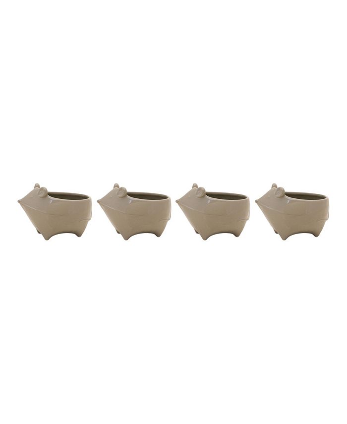 Slickblue Ceramic Mouse Planter (Set of 4) - Macy's
