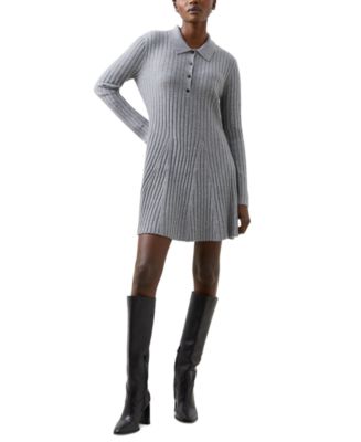 French Connection Women's Vhari Button-Up Mini Sweater Dress - Macy's