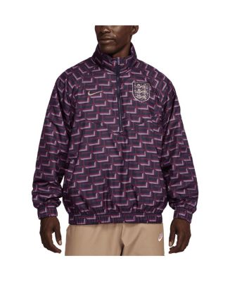 Nike Men's Maroon England National Team Windrunner Anorak Half-Zip ...
