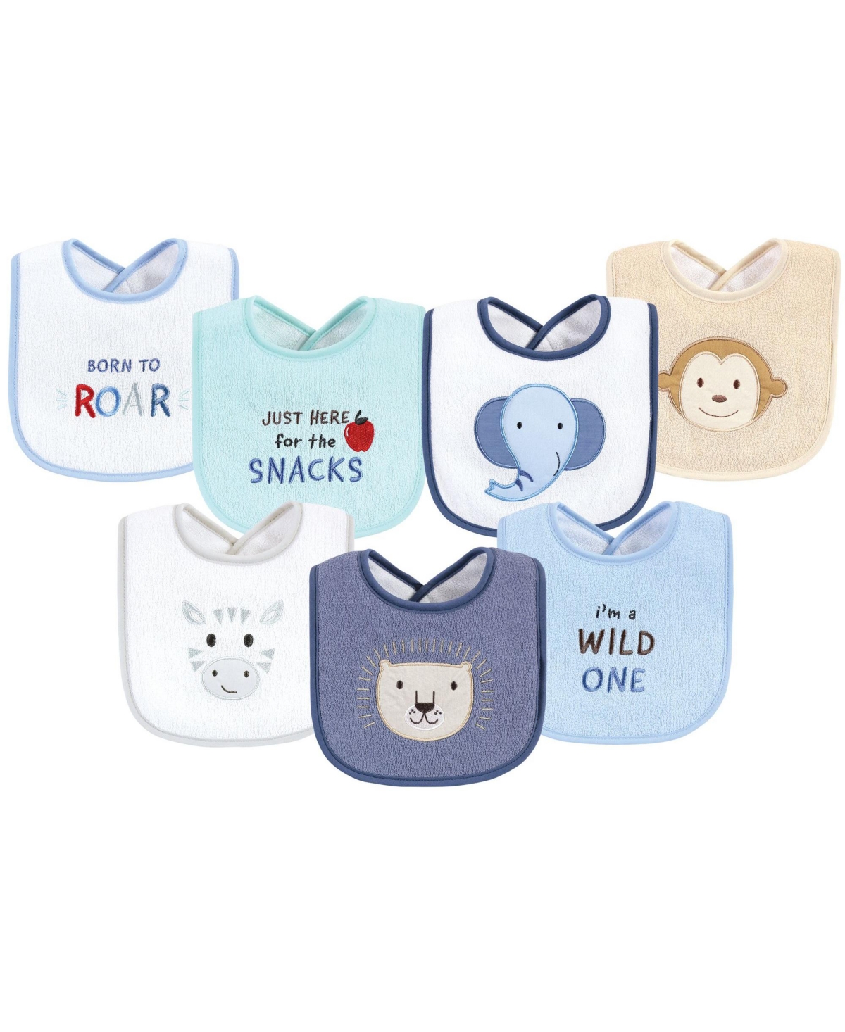 Click here for Hudson Baby Boys Seven-Piece Absorbent Fiber Bib S... prices