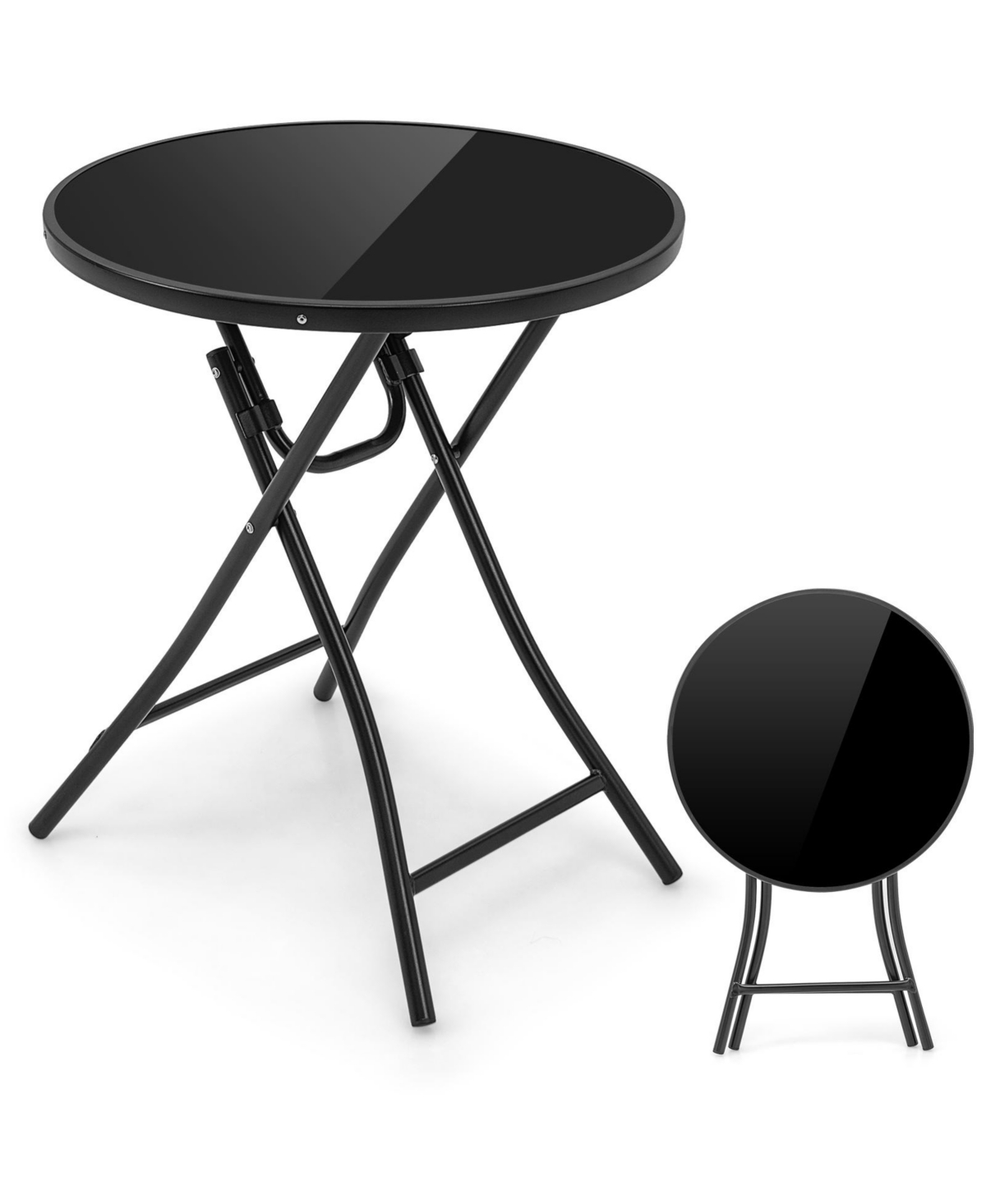Click here for Round Bistro Table with Tempered Glass Top for Pat... prices