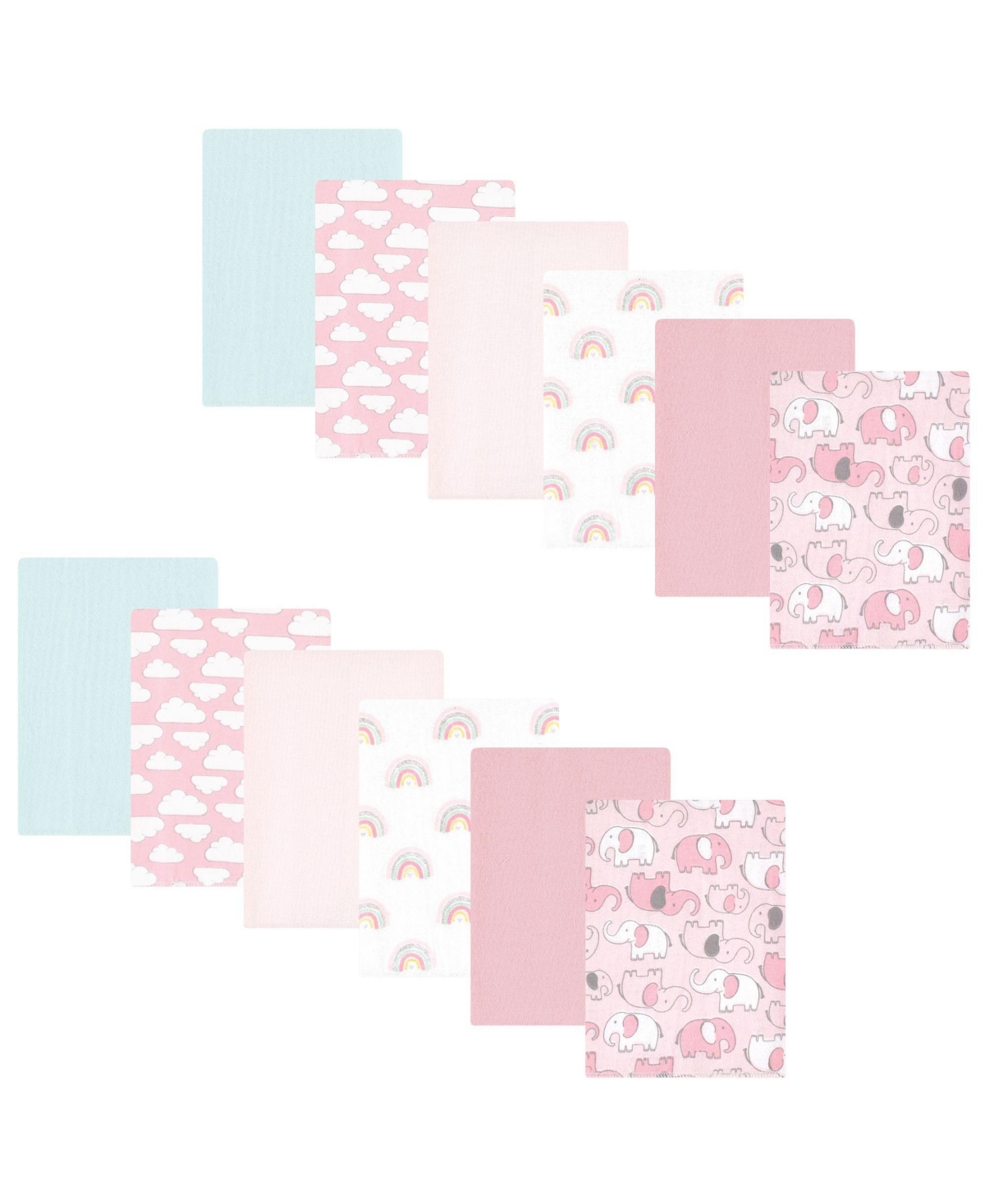 Click here for Hudson Baby Girls 12Pk Flannel Burp Cloth (Cotton... prices