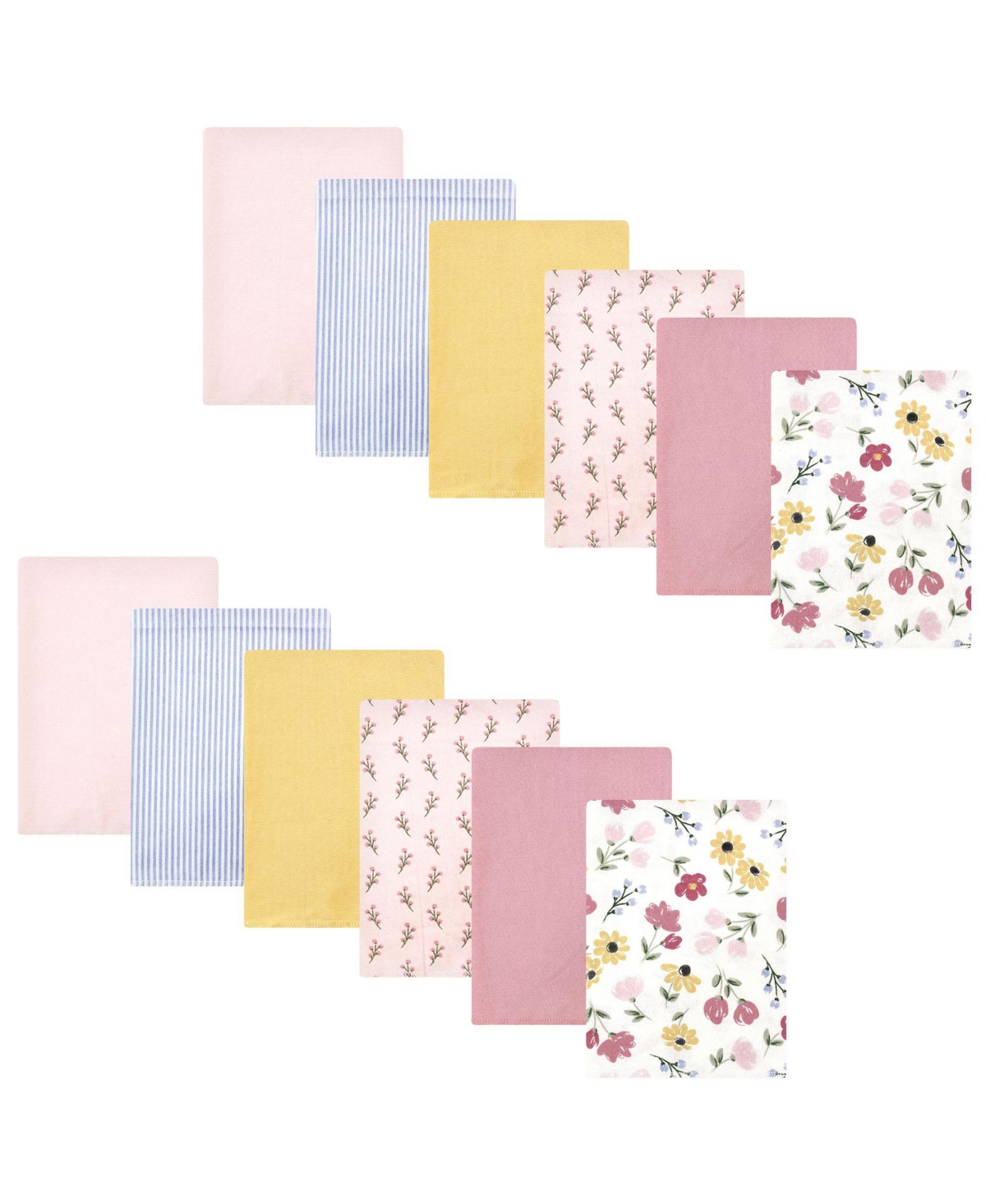 Click here for Hudson Baby Girls 12Pk Flannel Burp Cloth (Cotton... prices