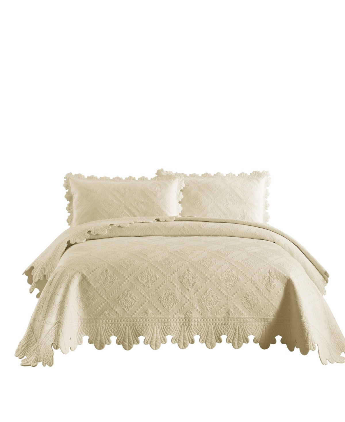 Click here for MarCielo 100 Cotton Oversized Bedspread Quilt Set... prices