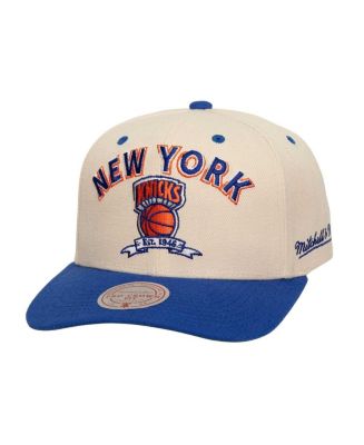 Mitchell & Ness Men's Cream/Blue New York Knicks 2x NBA Champions Soul ...