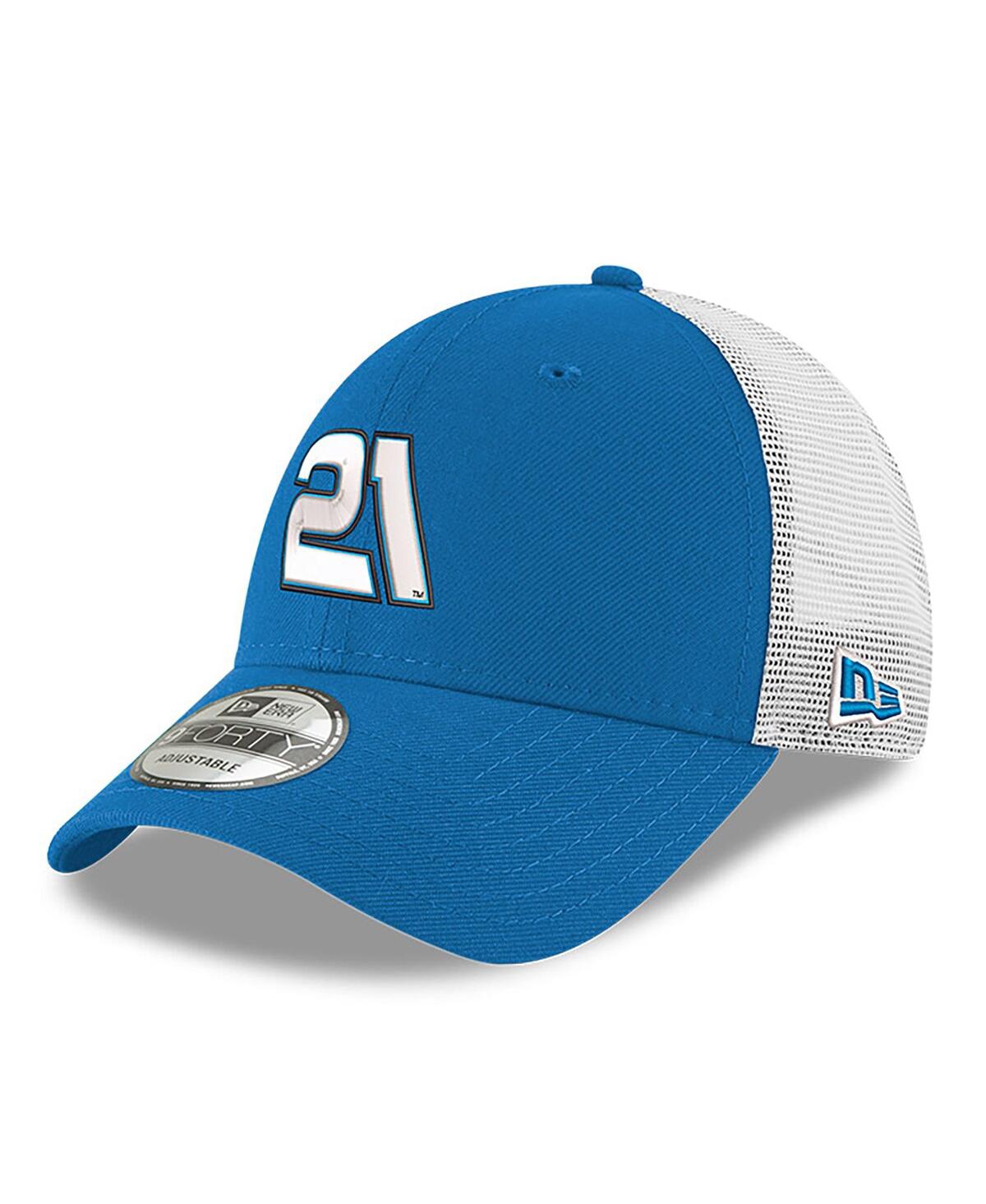 Click here for New Era Mens Blue Austin Hill 9FORTY Trucker Adjus... prices