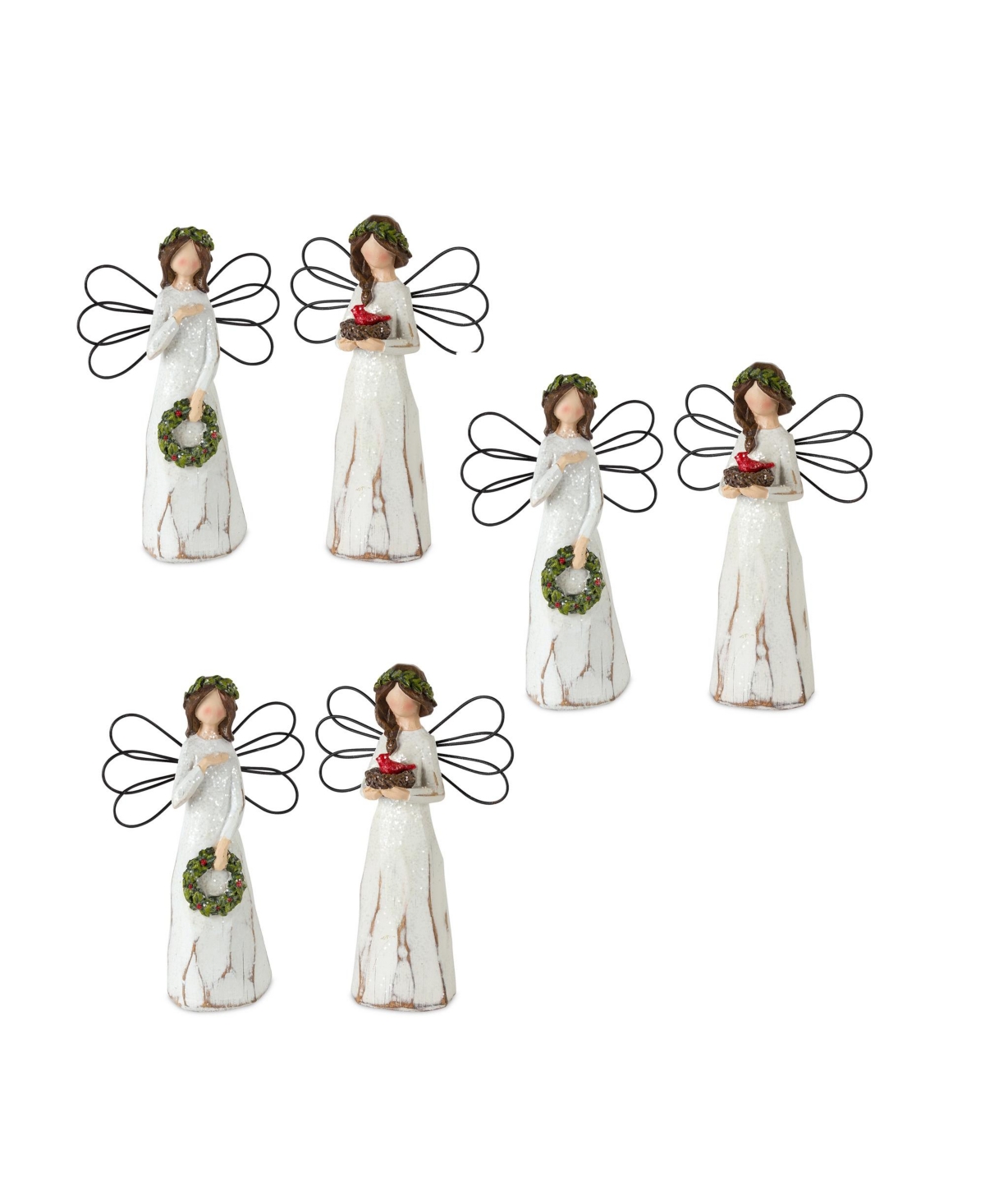 Click here for Slickblue Frosted Winter Angel With Bird And Wreat... prices