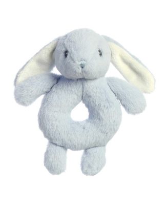 ebba Small Ring Rattle Dewey Playful Baby Plush Toy Sky 6" - Macy's