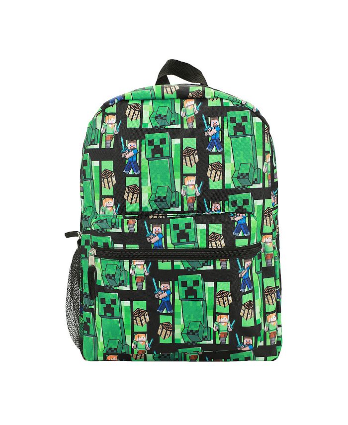 Minecraft Creeper All-Over Print 18” Backpack - Macy's