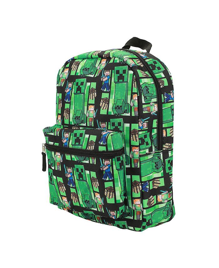 Minecraft Creeper All-Over Print 18” Backpack - Macy's