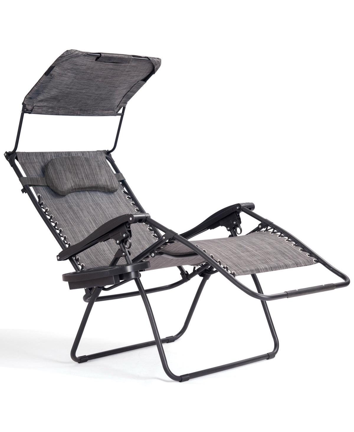 Click here for Gymax Folding Recliner Zero Gravity Lounge Chair W... prices