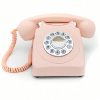 GPO Retro 746DPBPN 746 Desktop Push Button Telephone - Carnation Pink ...