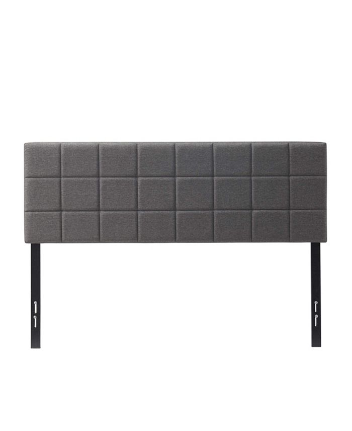 Clara Clark Heavy Duty Adjustable SquareTufted Fabric Headboard - King ...