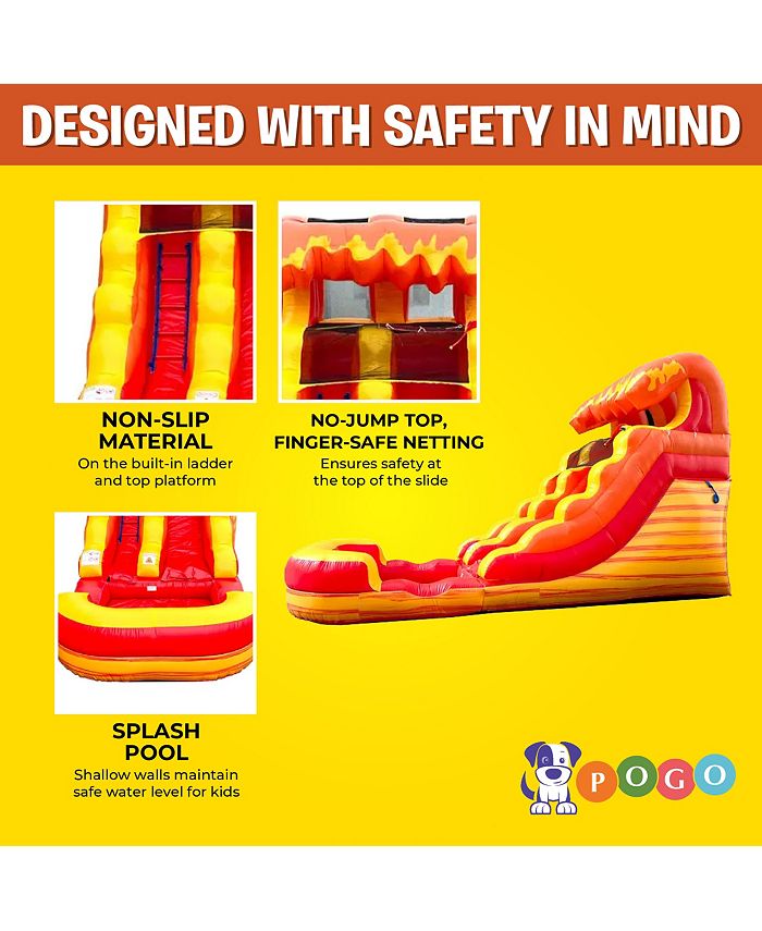 Pogo Bounce House Inflatable Water Slide for Kids (Without Blower) - 21 ...