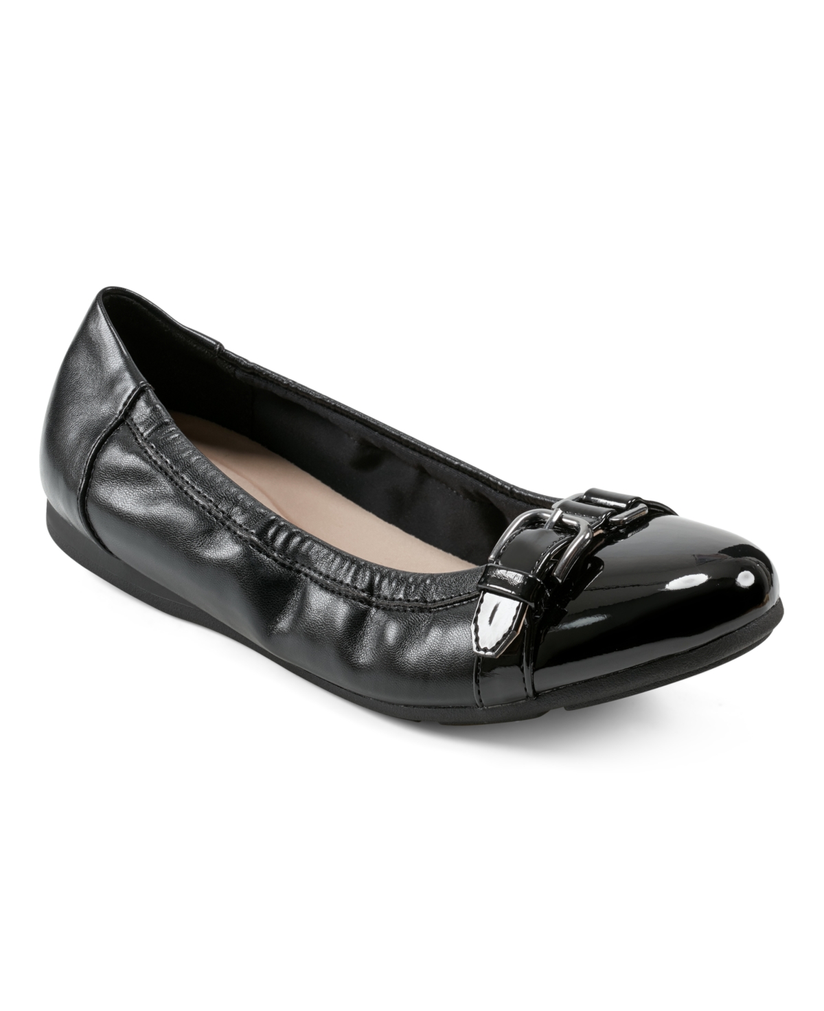 Click here for Easy Spirit Womens Kenna Buckle Slip-On Ballet Fla... prices