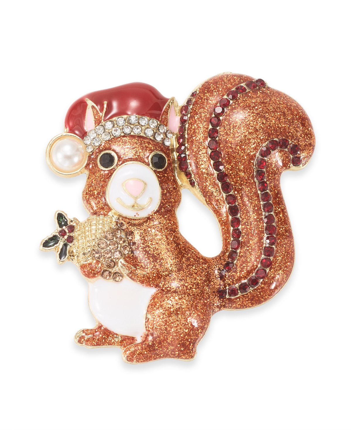 Click here for Holiday Lane Santa Hat Squirrel Pin  Created for M... prices