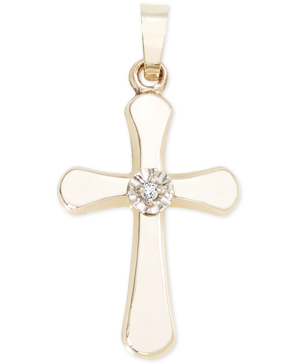 Click here for Diamond Accent Cross in 14k Gold - Yellow Gold prices