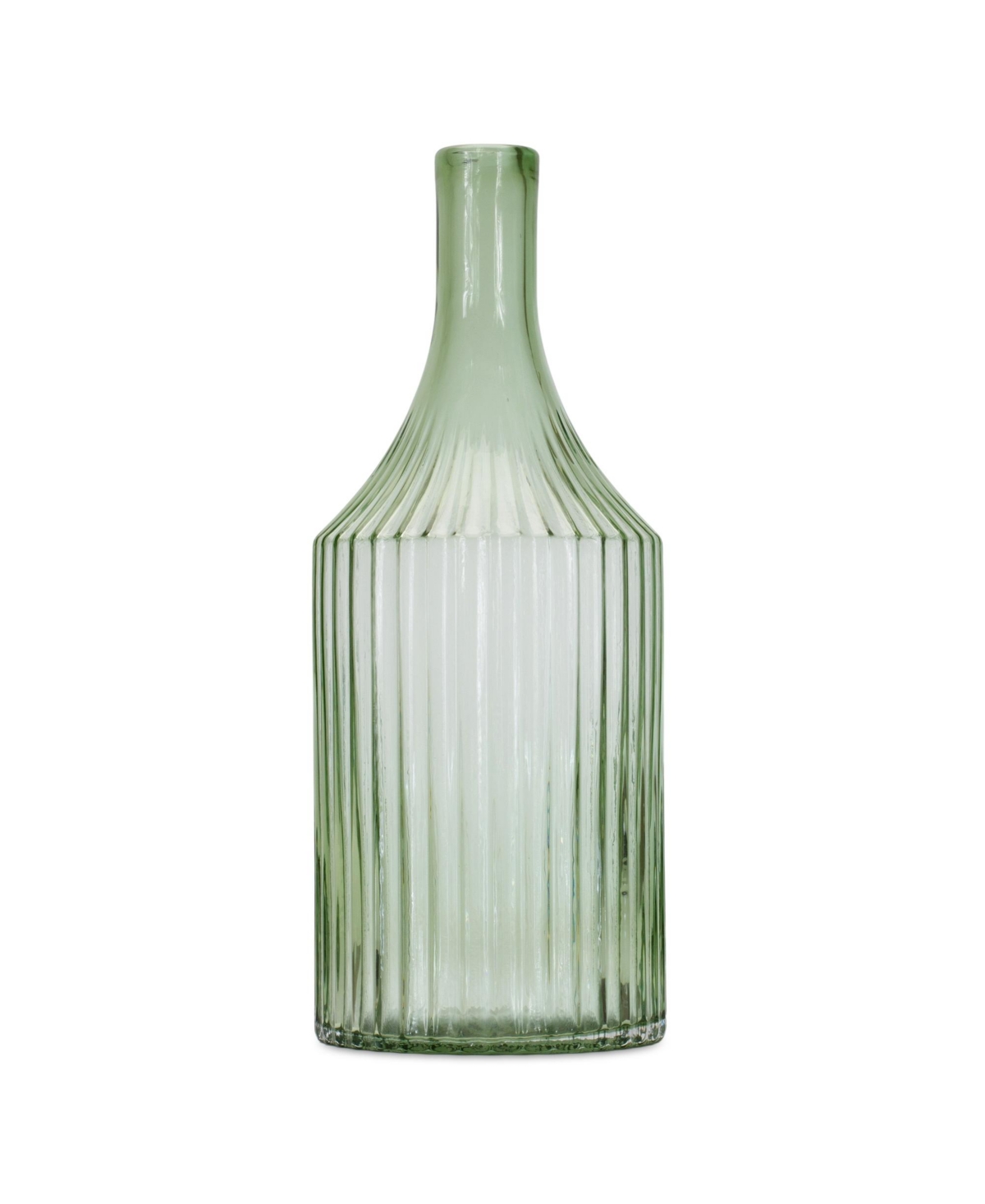 Click here for Slickblue Sage Ribbed Glass Bottle Neck Vase Styli... prices