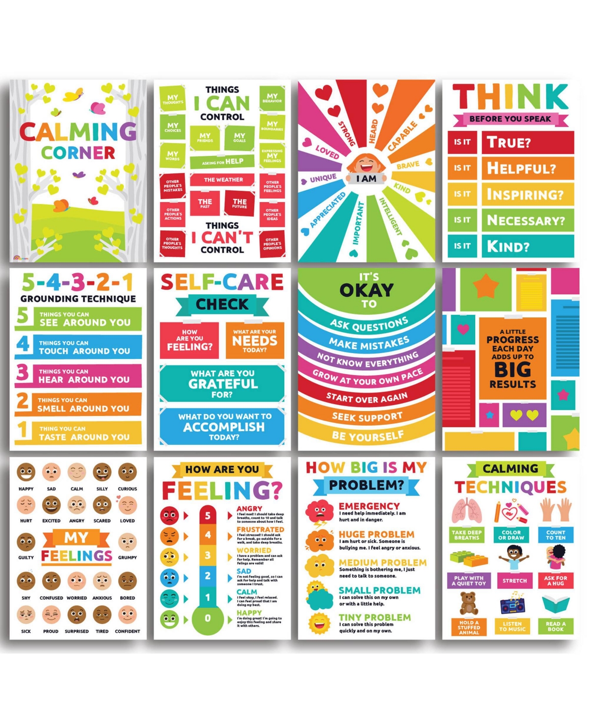 Click here for Sproutbrite Laminated Calming Corner for Kids (mul... prices