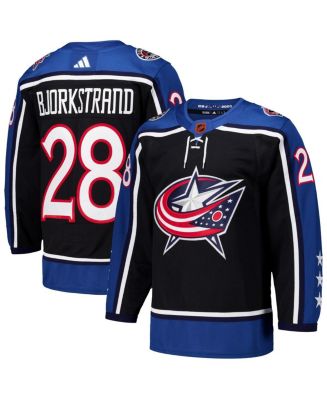 Adidas Men's Oliver Bjorkstrand Black Columbus Blue Jackets Reverse ...