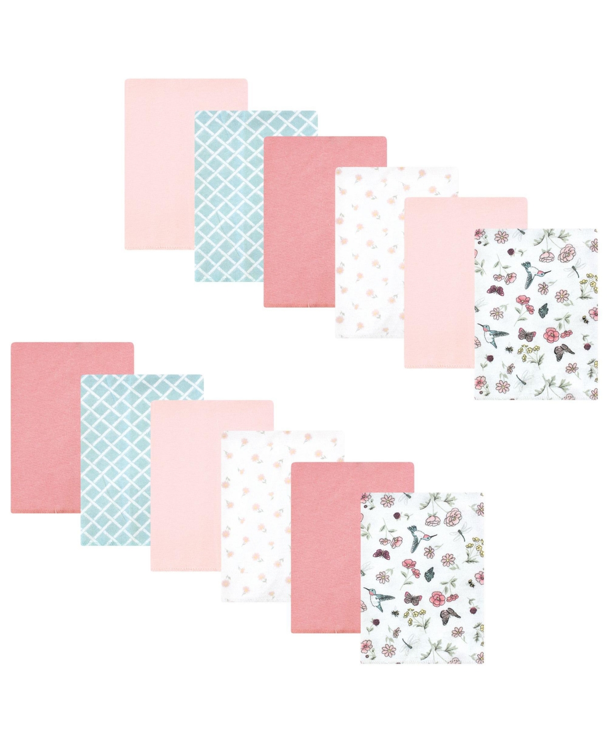 Click here for Hudson Baby Girls 12Pk Flannel Burp Cloth (Cotton... prices