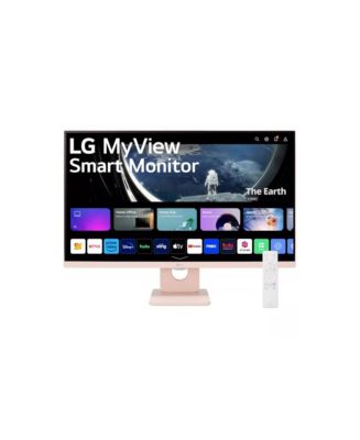 LG 27" MyView FHD Smart Monitor with Streaming TV - Pink - Macy's