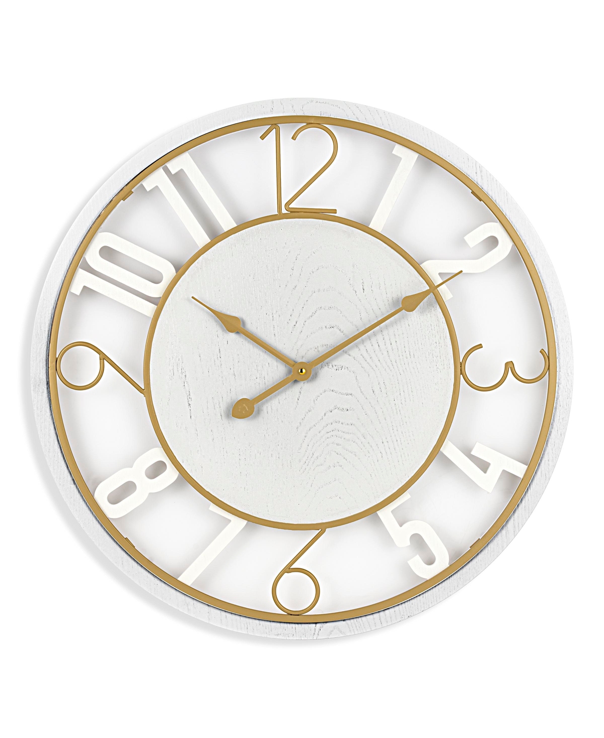 Click here for Sorbus 24 Modern Wooden Wall Clock - Sleek Design... prices