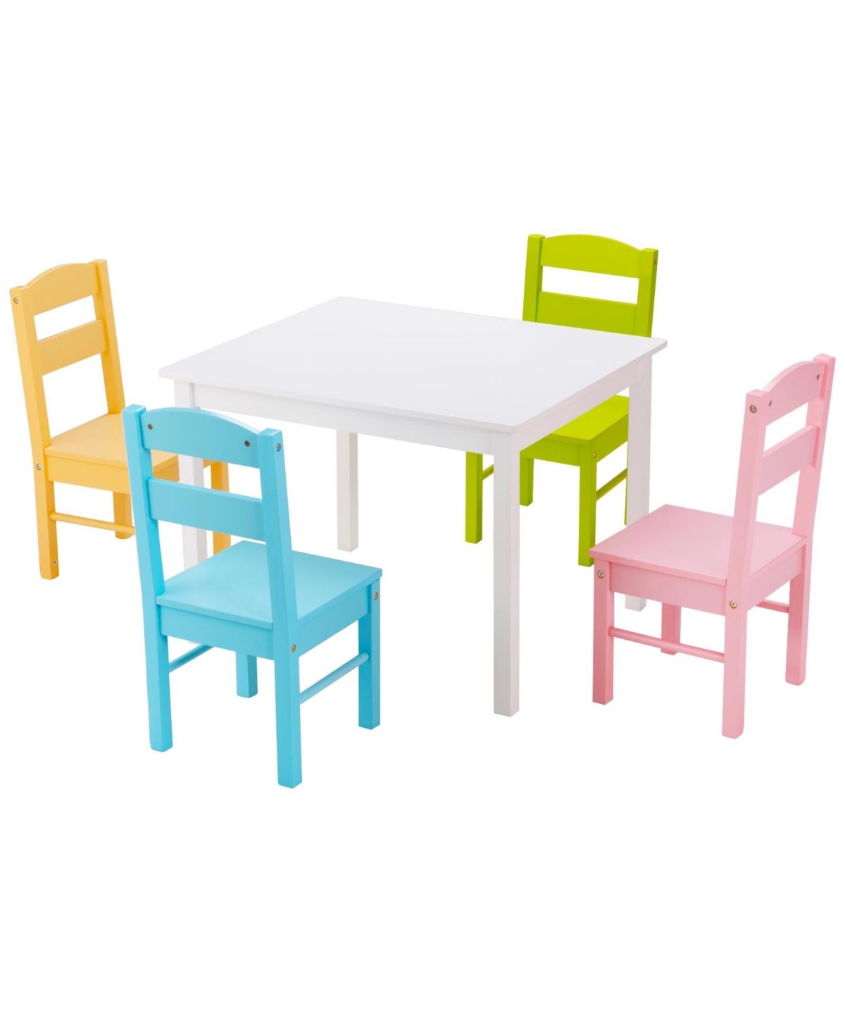 Click here for Slickblue Kids 5 Pieces Table and Chair Set Wooden... prices