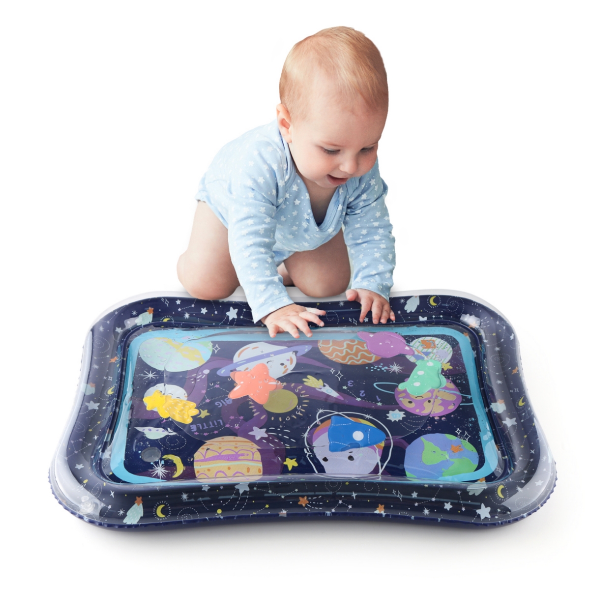 Click here for The Peanutshell Space Water Play Mat - Blue prices