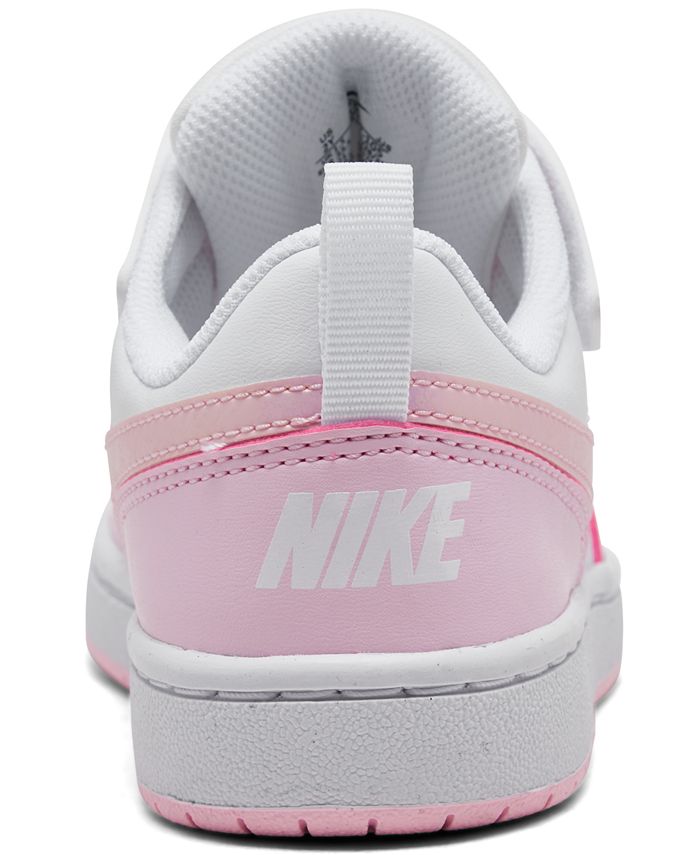 Nike Little Girls Court Borough Low Recraft Adjustable Strap Casual ...