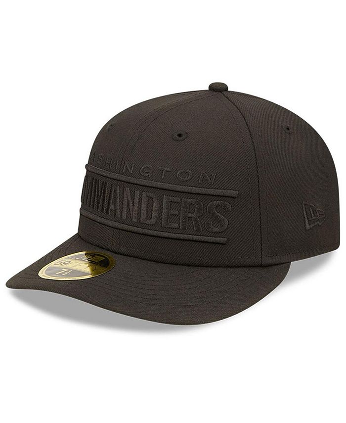 New Era Men's Washington Commanders Black on Black II Low Profile ...