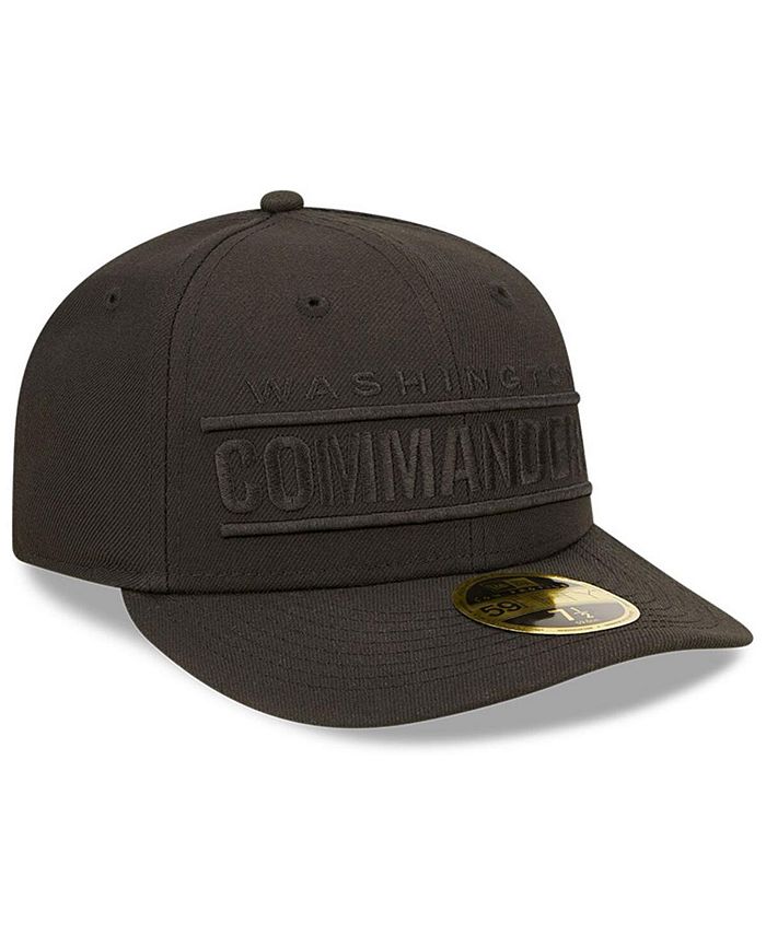 New Era Men's Washington Commanders Black on Black II Low Profile ...