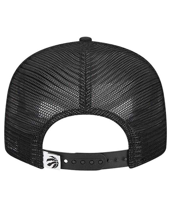 New Era Men's Black Toronto Raptors Evergreen 9FIFTY Trucker Snapback ...