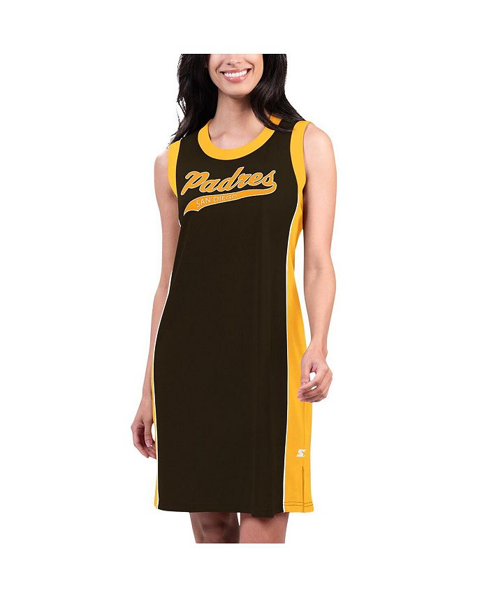 Starter Women's Black San Diego Padres Slam Dunk Tank Sneaker Dress ...