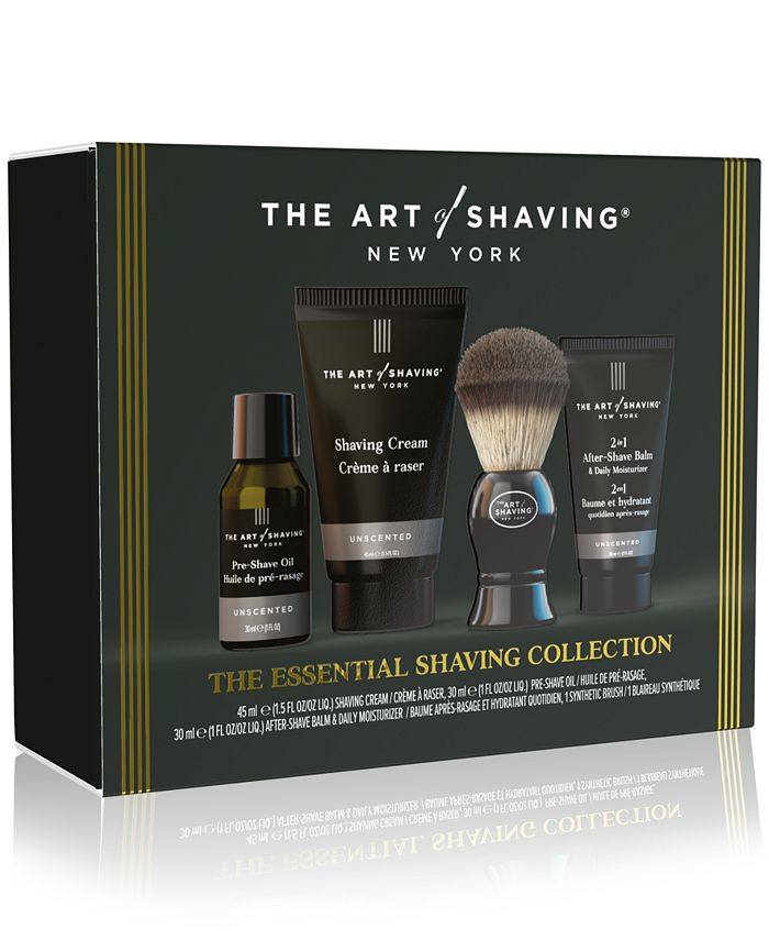 Art of Shaving The 4-Pc. Essential Shaving Set - Unscented - Macy's