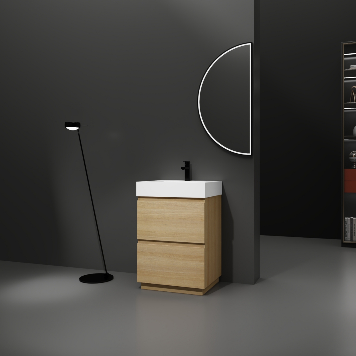 Click here for Streamdale 24" Modern Bathroom Vanity with Si... prices