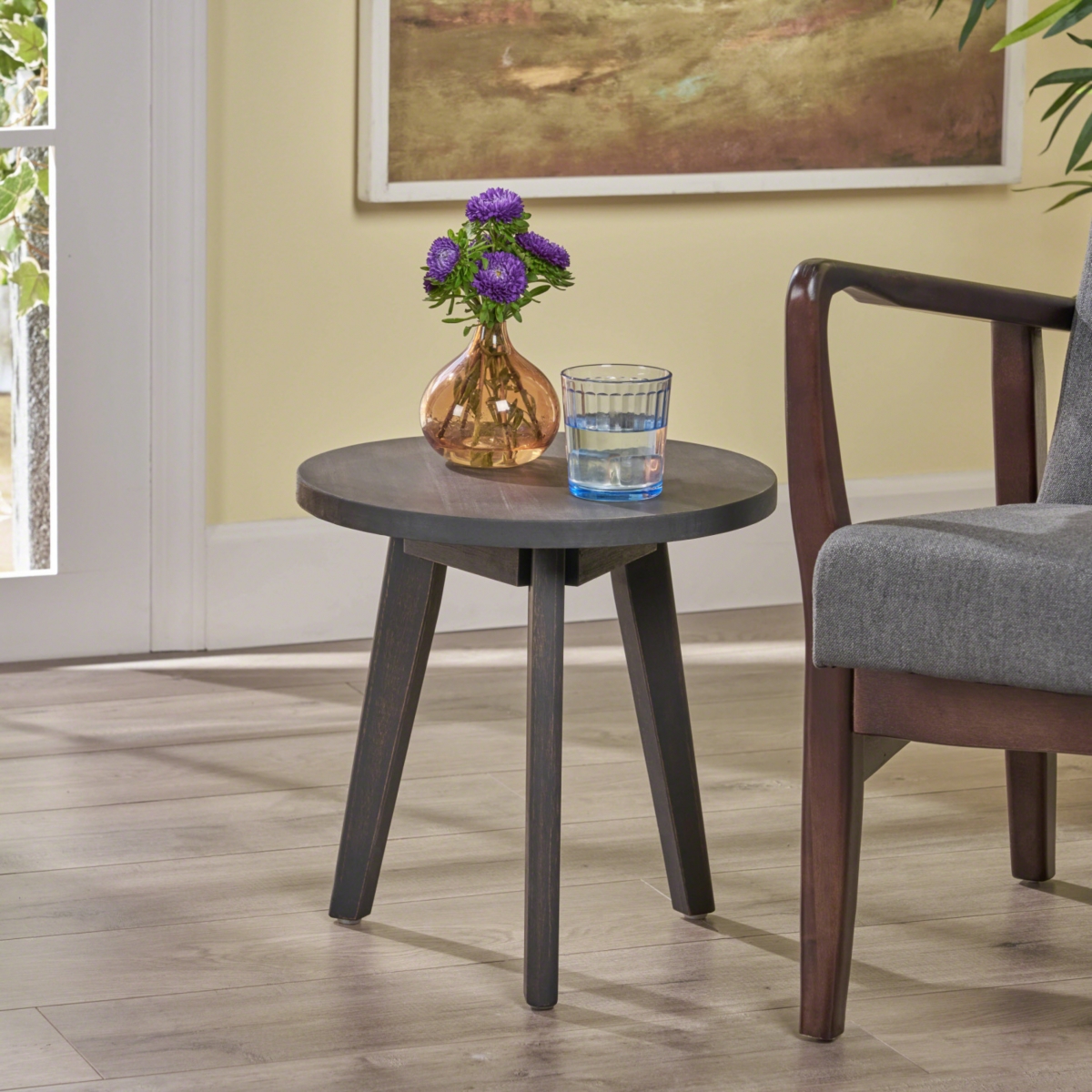 Click here for Streamdale Marina Acacia Wood Tripod Side Table -... prices