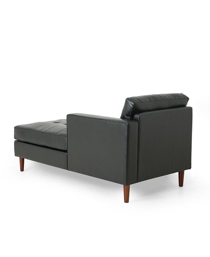 Simplie Fun Contemporary Chaise Lounge With Button Tufting And Bolster ...