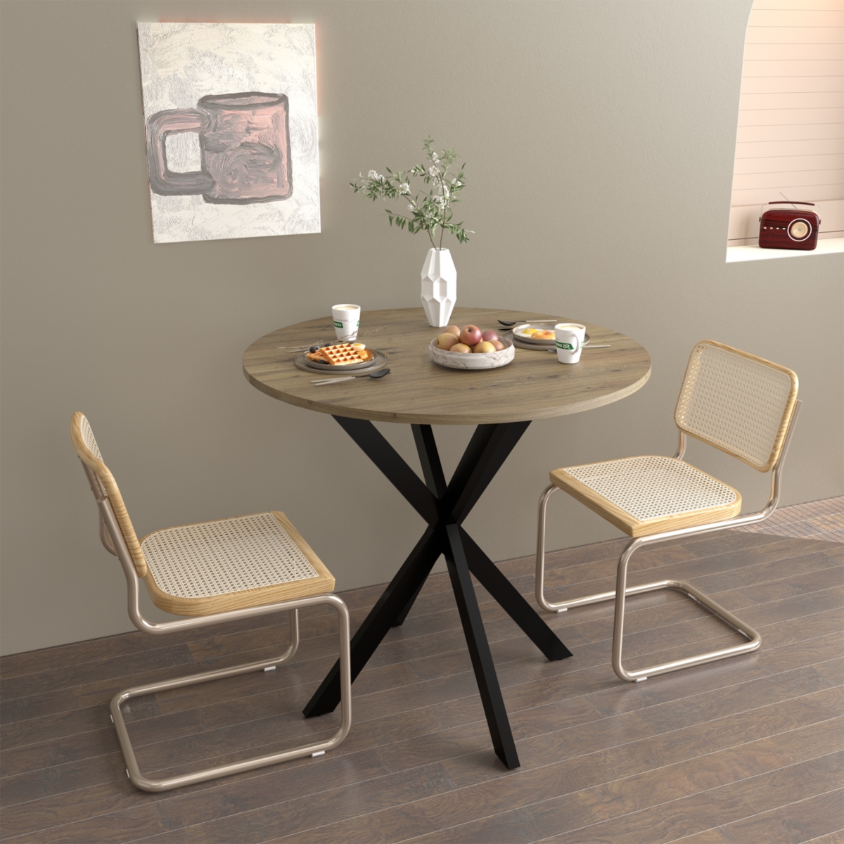 Click here for Streamdale Modern Industrial Dining Table  31.5&#x... prices
