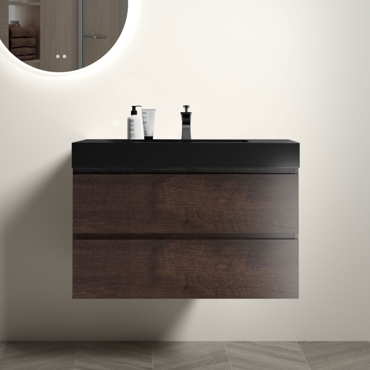 Click here for Streamdale 36" Rosewood Vanity w/ Sink & Stor... prices