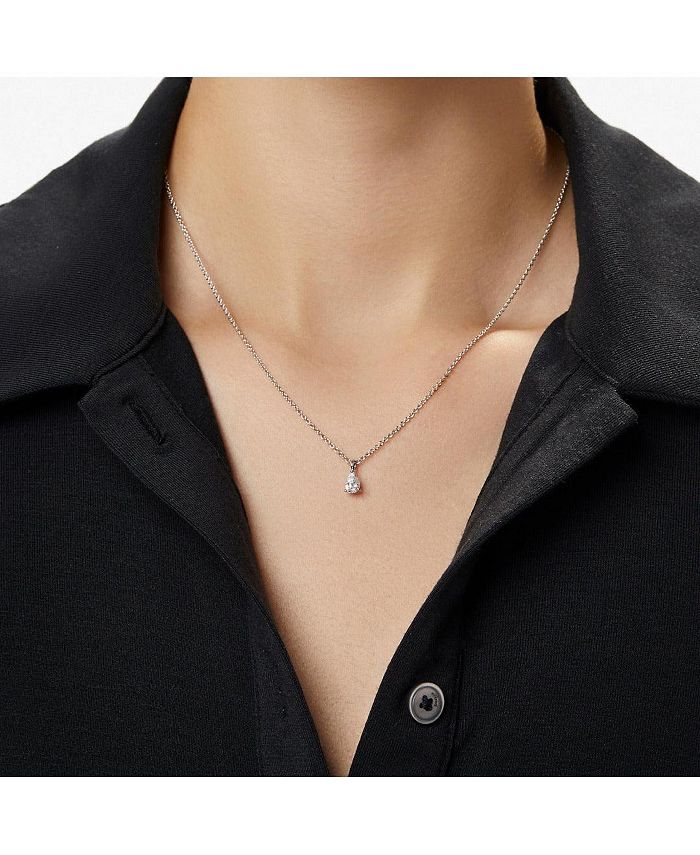 Ana Luisa Silver Delicate Solitaire Pendant - Elise Pendant Silver - Macy's