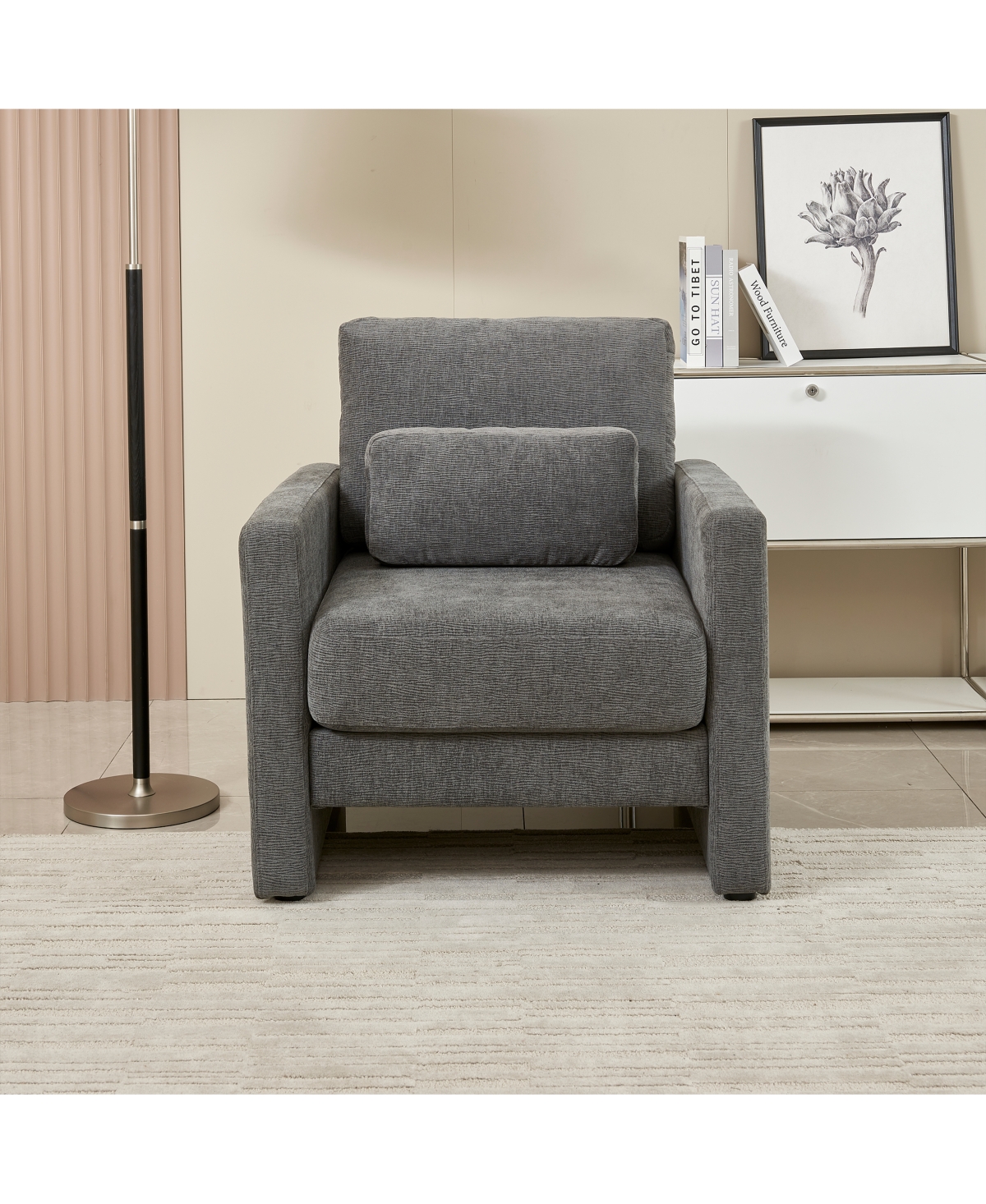 Click here for Streamdale Furniture Modern Chenille Armchair: Com... prices